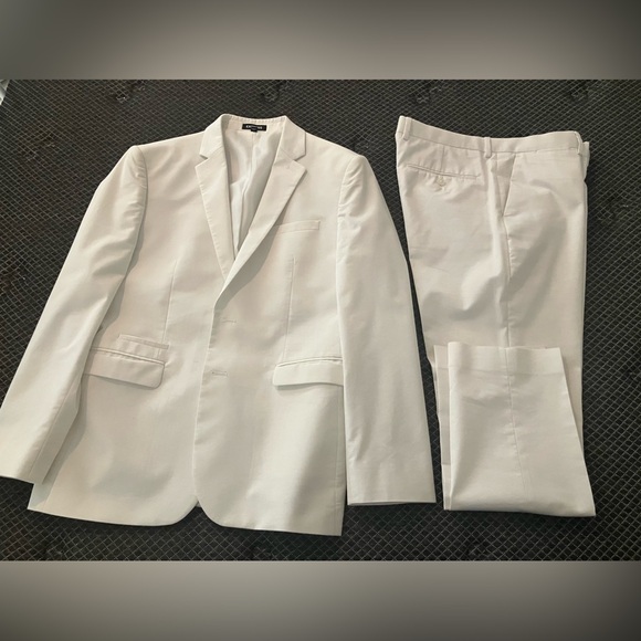 Express | Suits & Blazers | Express Mens White Suit Jacket And Pants ...